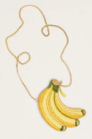 Maeve Beaded Icon Crossbody Bag - Banana