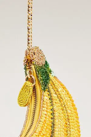 Maeve Beaded Icon Crossbody Bag - Banana