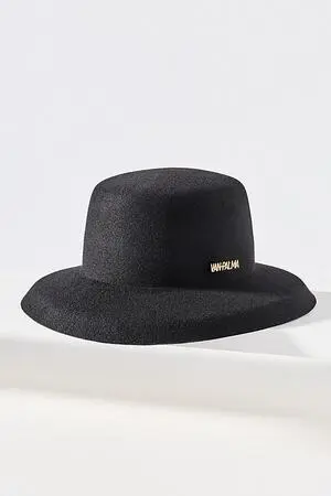 VAN PALMA Emily Wool Bucket Hat - Black