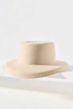 VAN PALMA Emily Wool Bucket Hat - Ivory