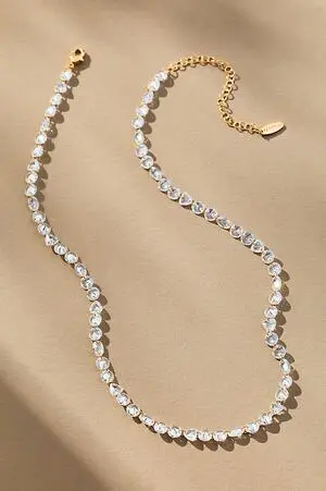 Anthropologie Crystal Circlet Necklace - Clear
