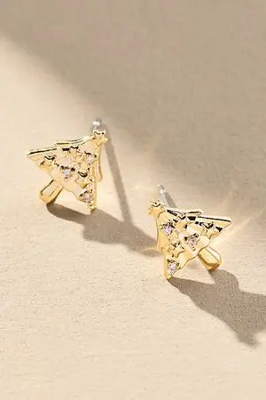 Anthropologie Festive Icon Stud Earrings Tree