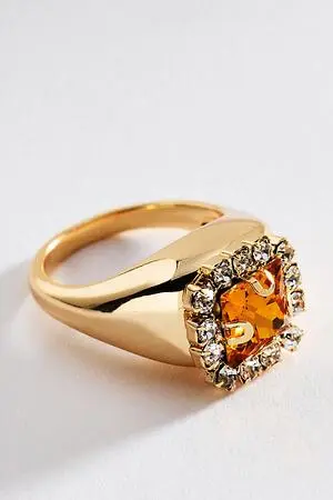 Anthropologie Stone Ring - Sunflower