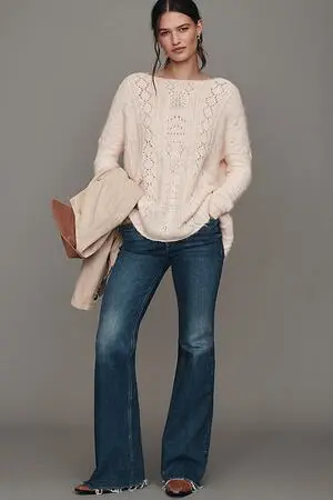 MOTHER The Doozy Sneak Mid-rise Wide-leg Jeans