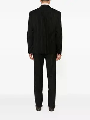 Tagliatore Pinstripe Suit - Black