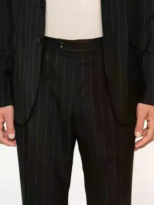 Tagliatore Pinstripe Suit - Black