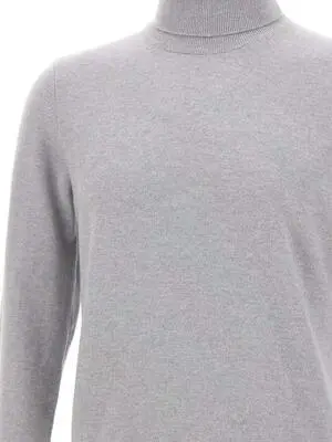 GRAN SASSO Ribbed Turtleneck Sweater - Grey