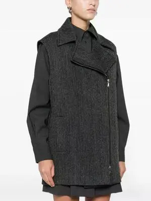 P.a.r.o.s.h Asymmetric Zip Gilet