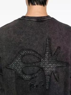 FIVE CM Logo Washed Sweatshirt - Black
