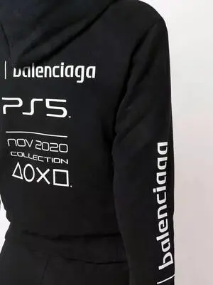 Balenciaga Ps5 Hoodie - Black