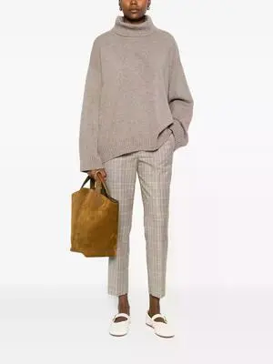 Eric Bompard Ribbed Turtleneck Cashmere Sweater