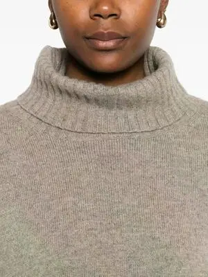 Eric Bompard Ribbed Turtleneck Cashmere Sweater