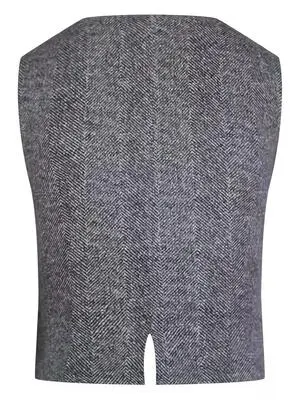 Ermanno Scervino Herringbone Button Waistcoat