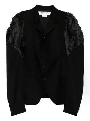 Comme Des Garçons Ruffled-sleeve Blazer