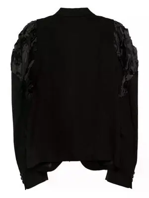 Comme Des Garçons Ruffled-sleeve Blazer