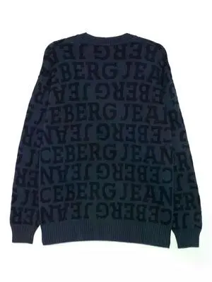 Iceberg Intarsia-knit Logo Sweater