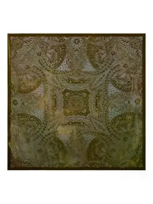 Etro Velvet-effect Paisley Shawl - Green