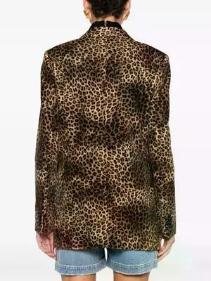 Tagliatore Leopard-print Blazer