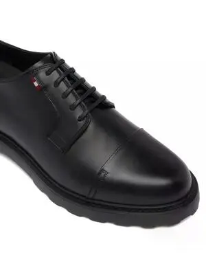Bally Gusto Logo Leather Derby Shoes