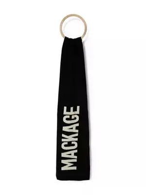 Mackage Juno Logo Scarf - Black