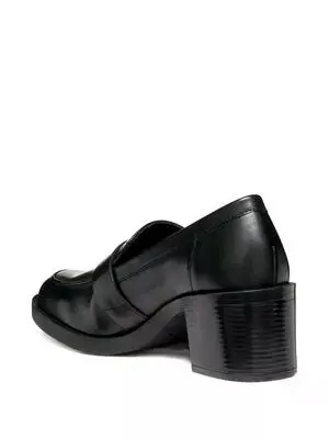 Geox 60mm Buckle-strap Leather Loafers