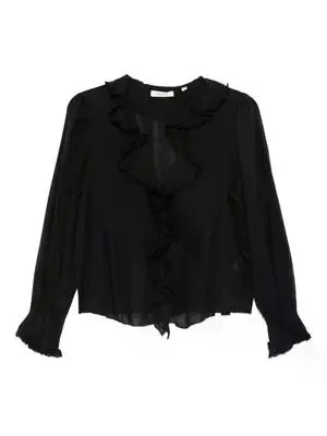 DÔEN Hardy Long-sleeve Blouse - Black