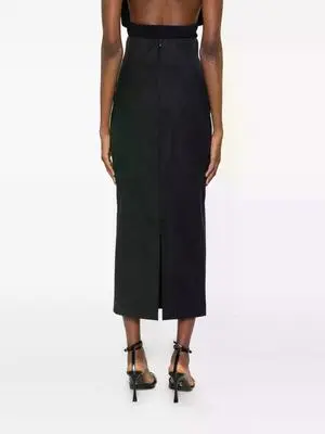 Alberta Ferretti Wool Pencil Skirt