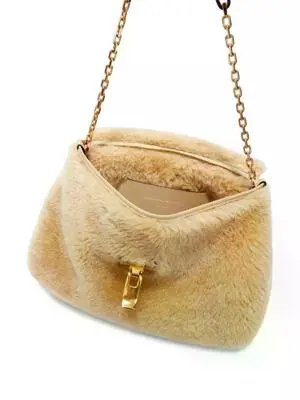 Ermanno Scervino Joy Shearling Shoulder Bag - Neutrals