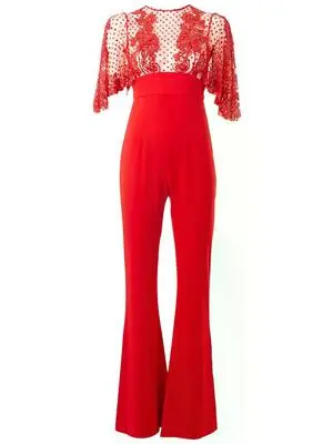 Zuhair Murad Exposed Back Jumpsuit - Red