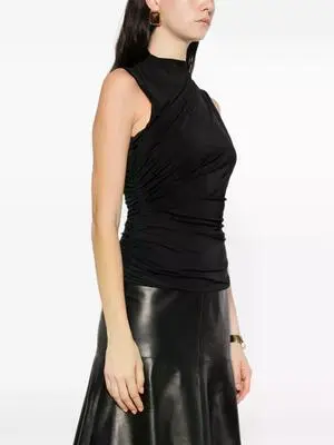 MARSEM Draped High-neck Top