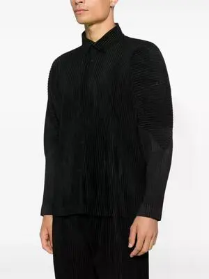 Issey Miyake Plissé Buttoned Shirt
