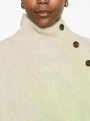 Eric Bompard High-neck Buttoned Sweater