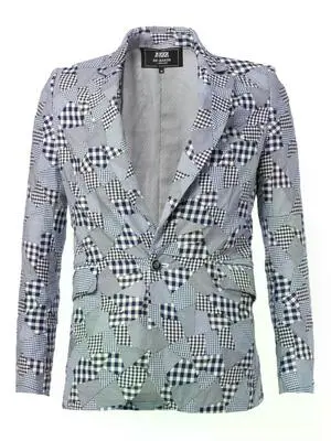 Anrealage Gingham Patch Blazer