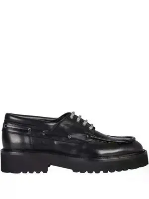 DOUCAL'S Leather Lace-up Loafers