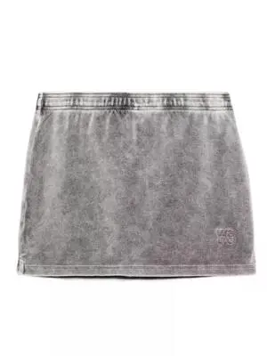 Alexander Wang Embossed Logo Mini Skirt