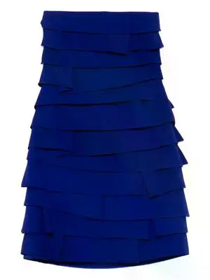 Versace Tiered Mini Dress - Blue
