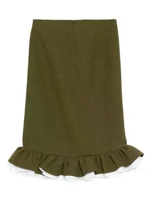 SHUSHU/TONG Wool Peplum Skirt