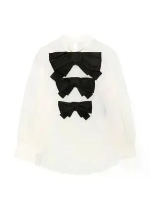 Valentino Garavani Daisy Bow Blouse - White