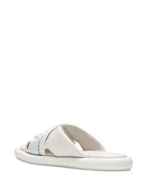 Bogner Criss-cross Logo Flat Sandals