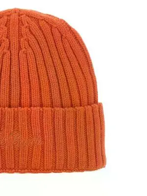 MC2 SAINT BARTH Wengen Ribbed Beanie - Orange