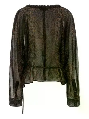 Balenciaga Printed Georgette Blouse