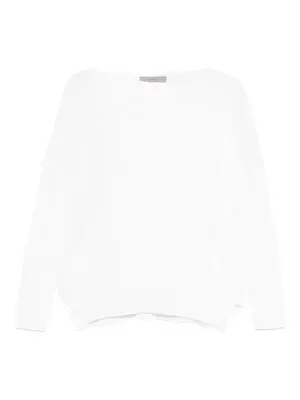 D.exterior Boat Neck Sweaters For Women