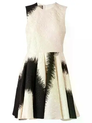 Giambattista Valli Printed Flared Dress - White