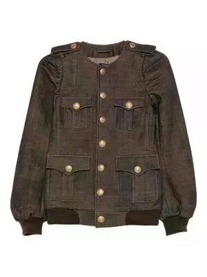 R13 Mélange-effect Multi-pocket Jacket