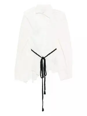 YEHUAFAN Cotton Shirt - White