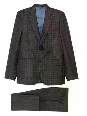 Paul Smith Checked Suit - Blue