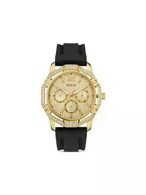Guess 46mm Crystal Glitz Watch - Gold