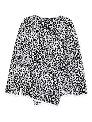 BLACK COMME DES GARÇONS Leopard-print Jumper
