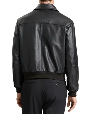 Ted Baker London Leather Jacket - Black