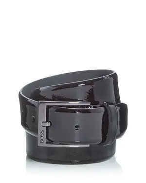 BOSS Elloy Leather Belt - Black